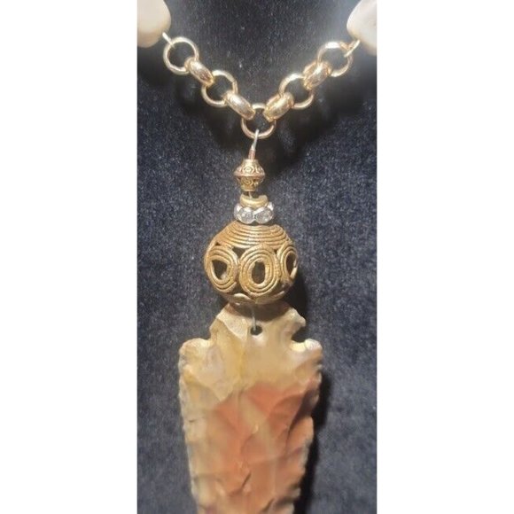 Unbranded | Jewelry | Vintage Genuine Flint Arrowhead Jasper Marcasite ...